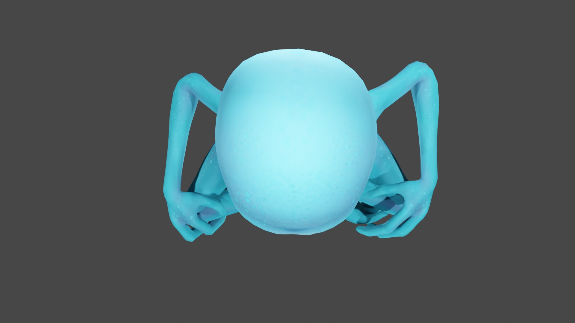 3D Sitting Alien - TurboSquid 2292414