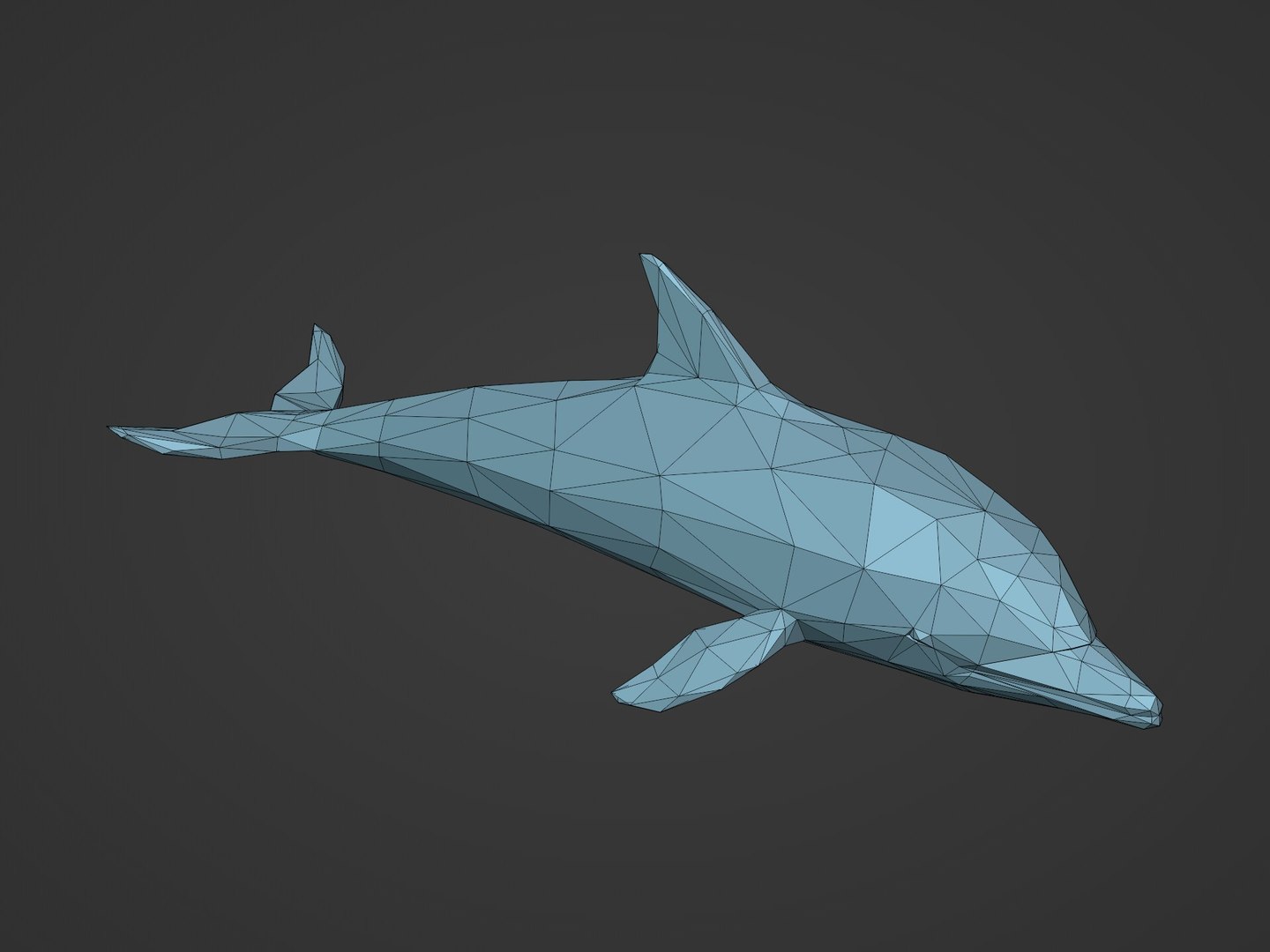 LowPoly Dolphin model - TurboSquid 1946865