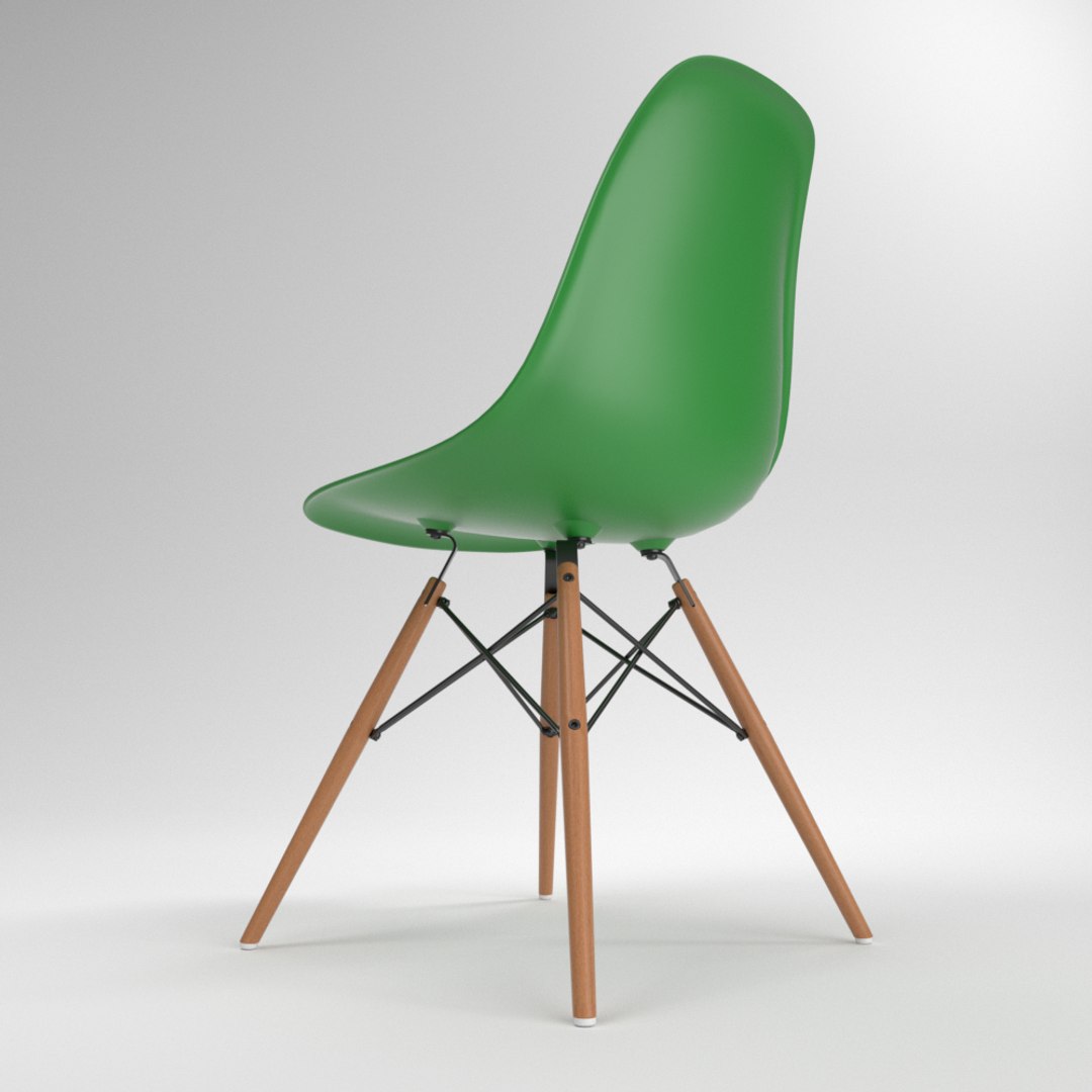 Interior vitra eames plastic chair 3D - TurboSquid 1228539