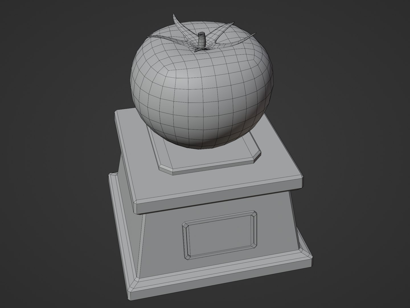3D Tomato Monument - TurboSquid 2204275