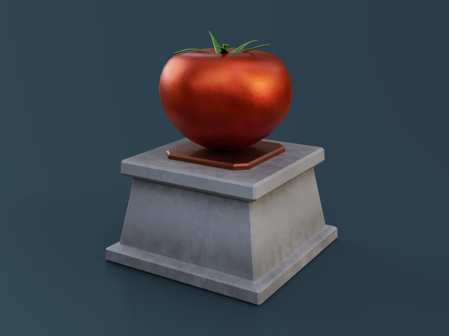 3D Tomato Monument - TurboSquid 2204275