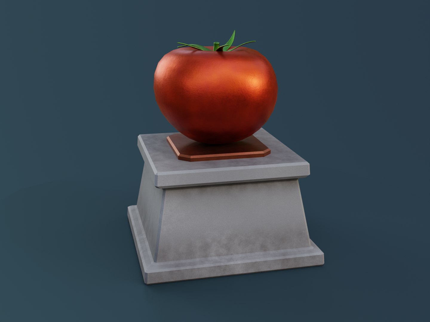3D Tomato Monument - TurboSquid 2204275