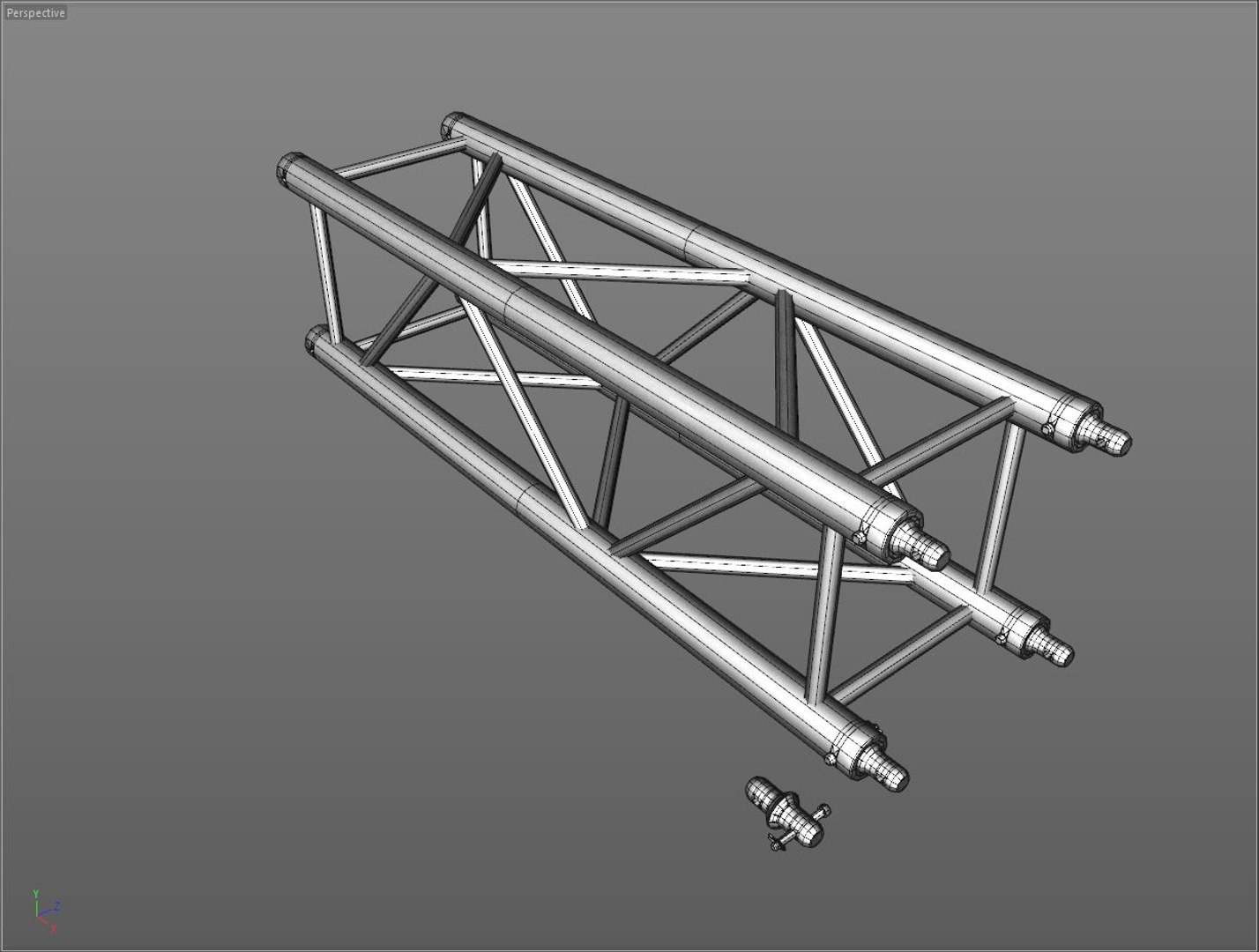 3ds Max Truss 1 Meter