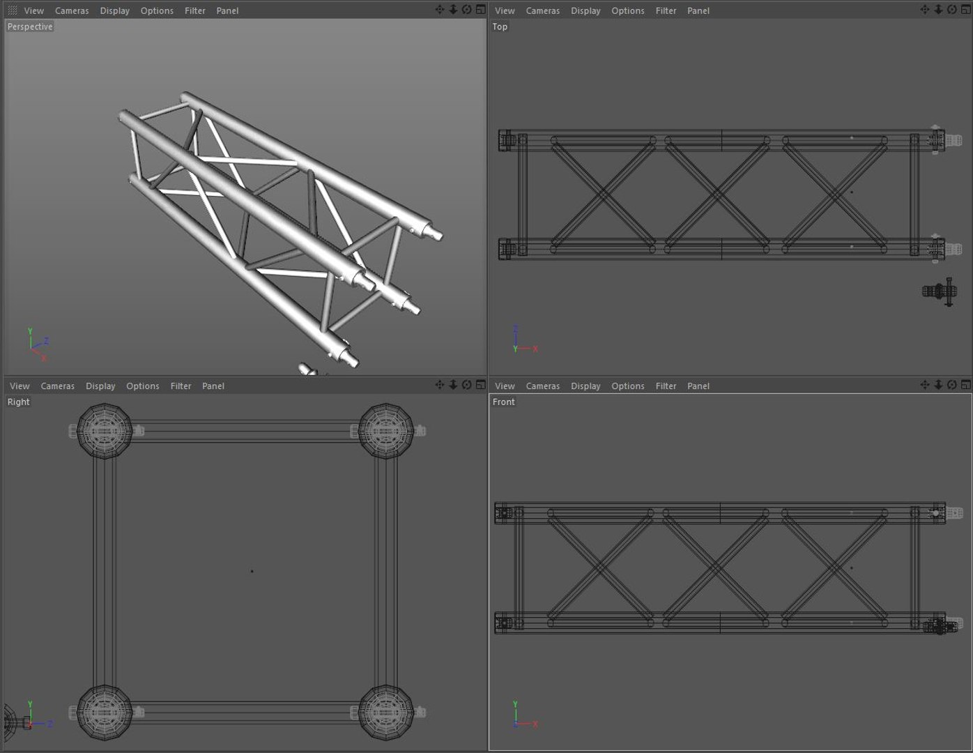 3ds Max Truss 1 Meter