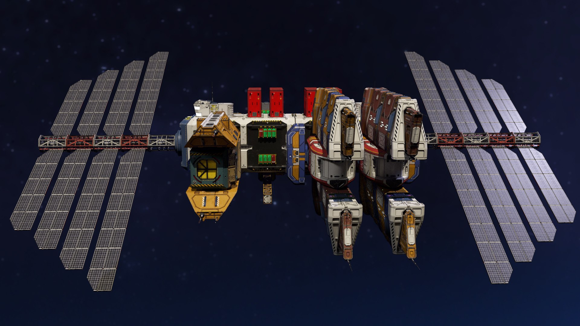 3D Modular Space Station - TurboSquid 2103027