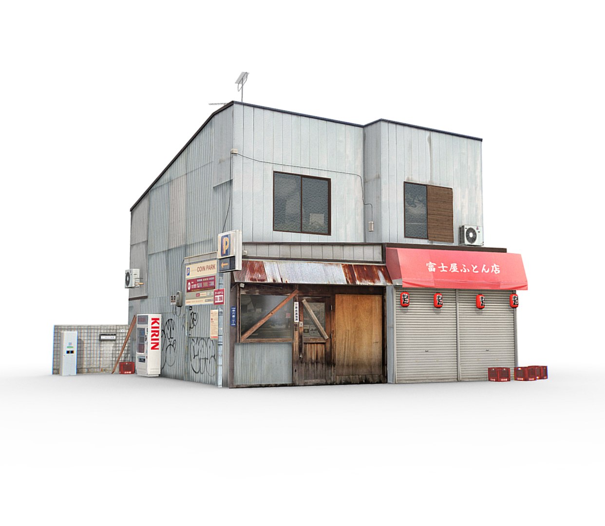 Realistic Tokyo Old House 9 3D Model - TurboSquid 2149280
