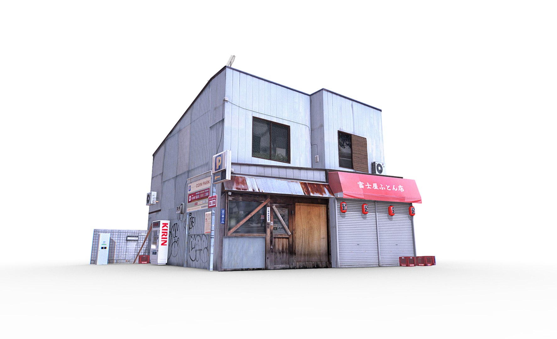 Realistic Tokyo Old House 9 3D Model - TurboSquid 2149280