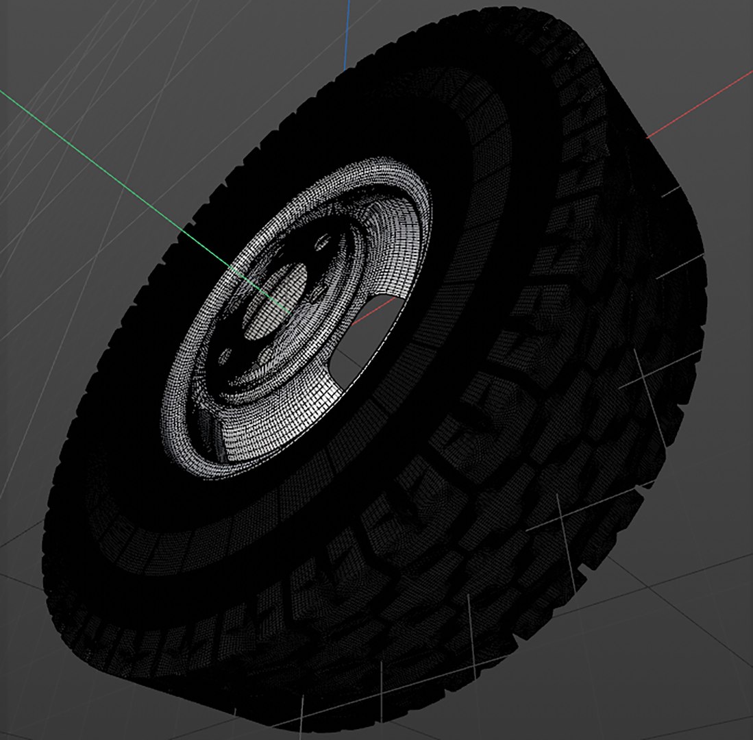 Truck wheel 3D model - TurboSquid 1713001