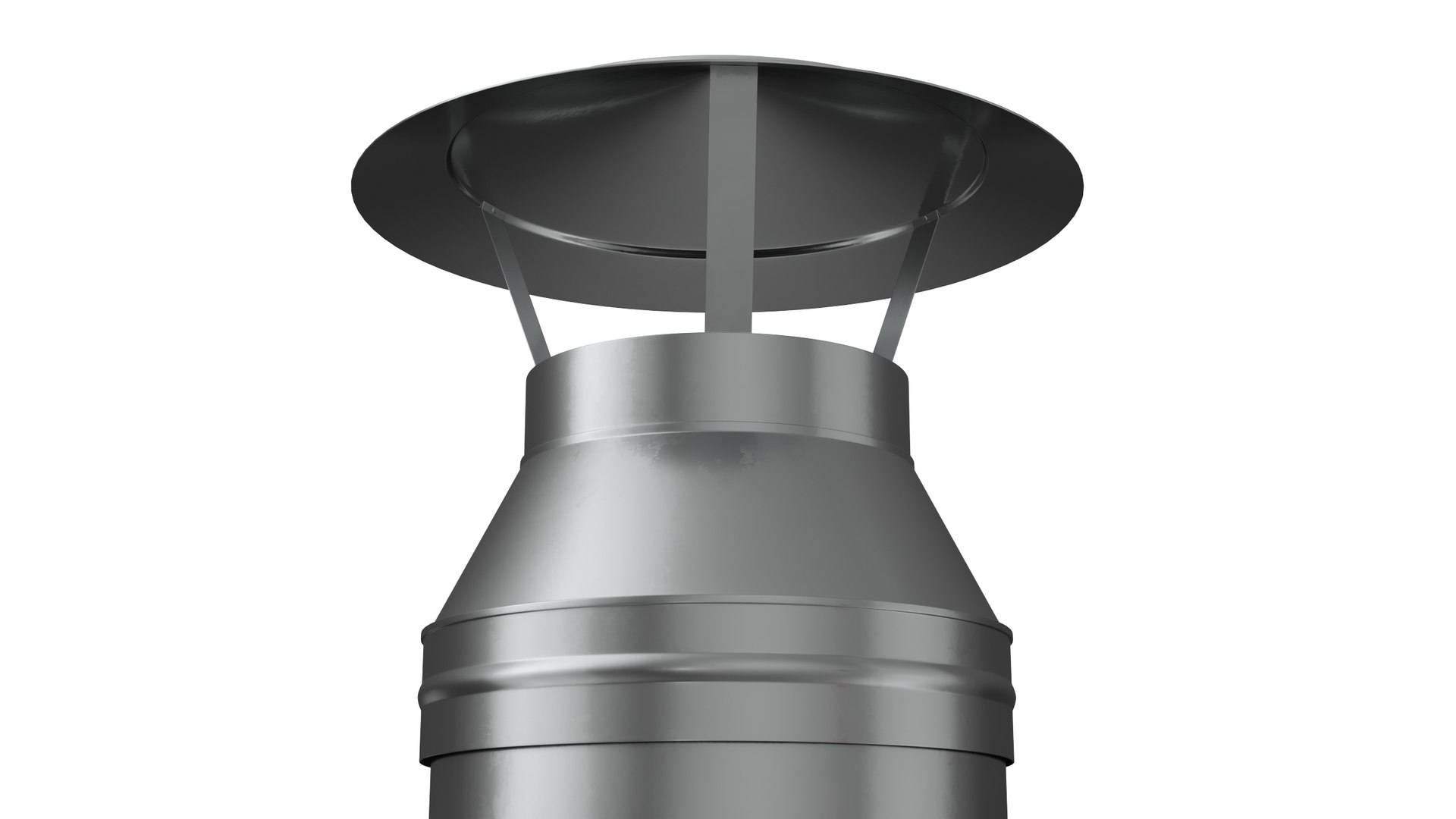 3D Stainless Steel Chimney Corner Base Model - TurboSquid 2051115