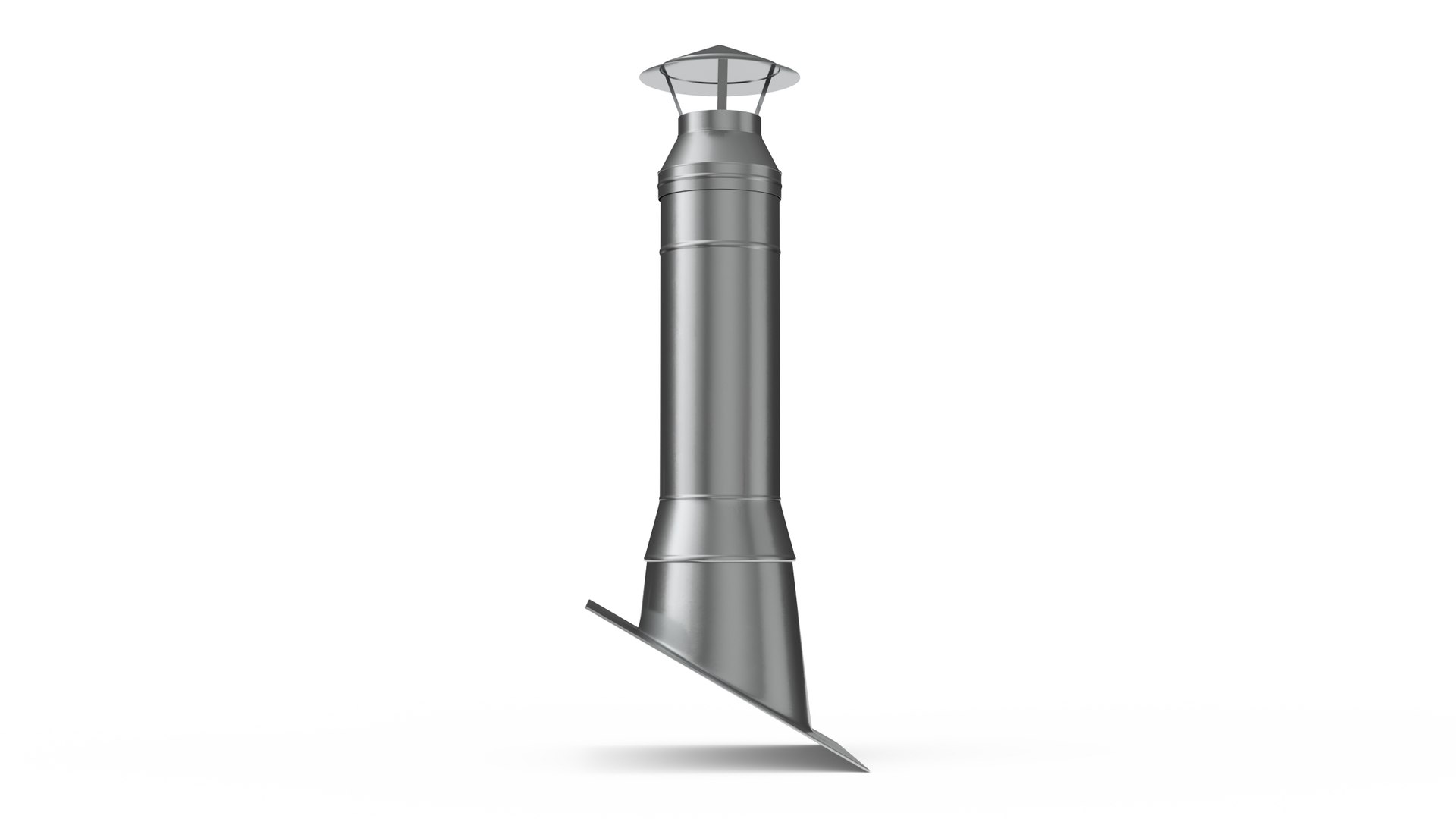 3D Stainless Steel Chimney Corner Base Model - TurboSquid 2051115