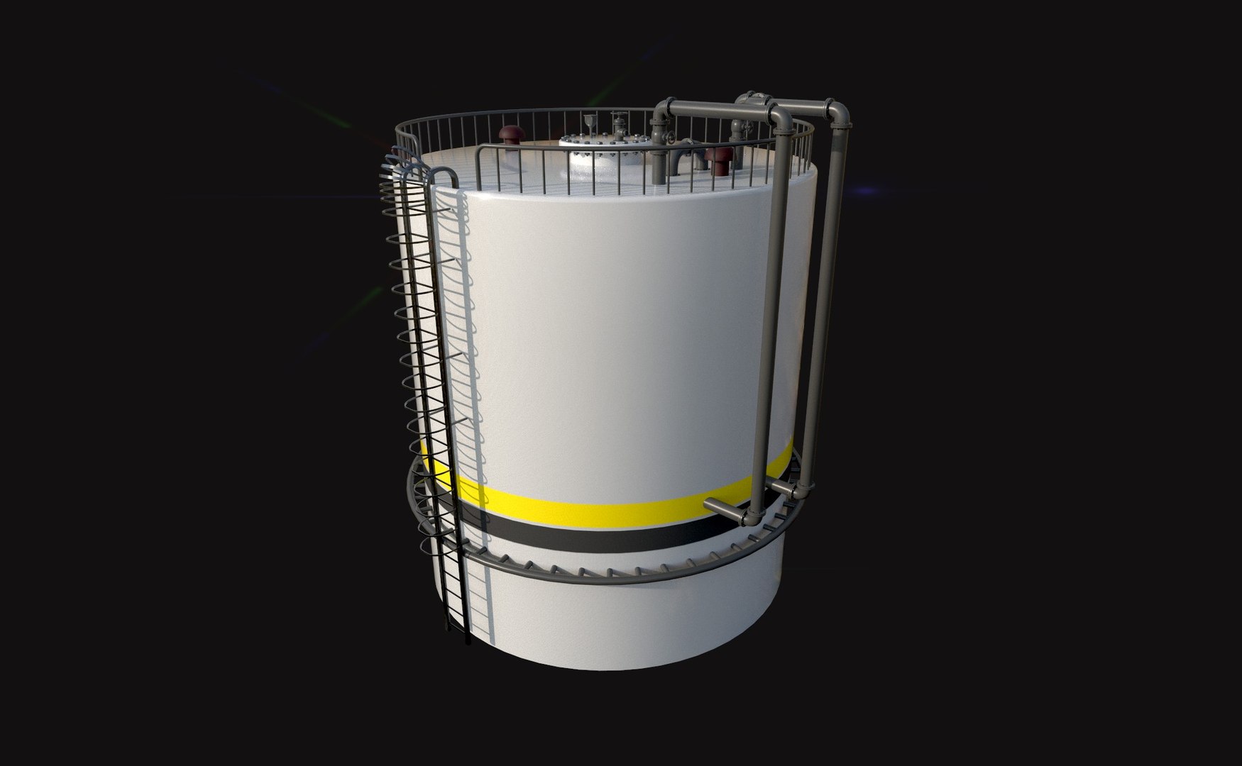 Industrial Oil Tank 2 3D Model - TurboSquid 1760214