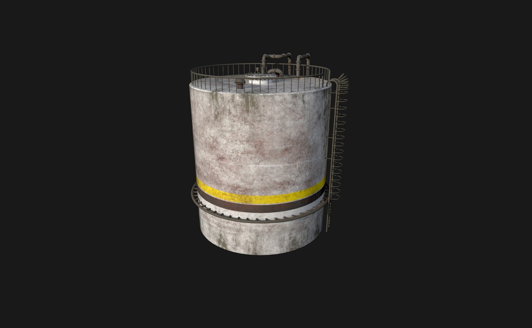 Industrial Oil Tank 2 3D Model - TurboSquid 1760214