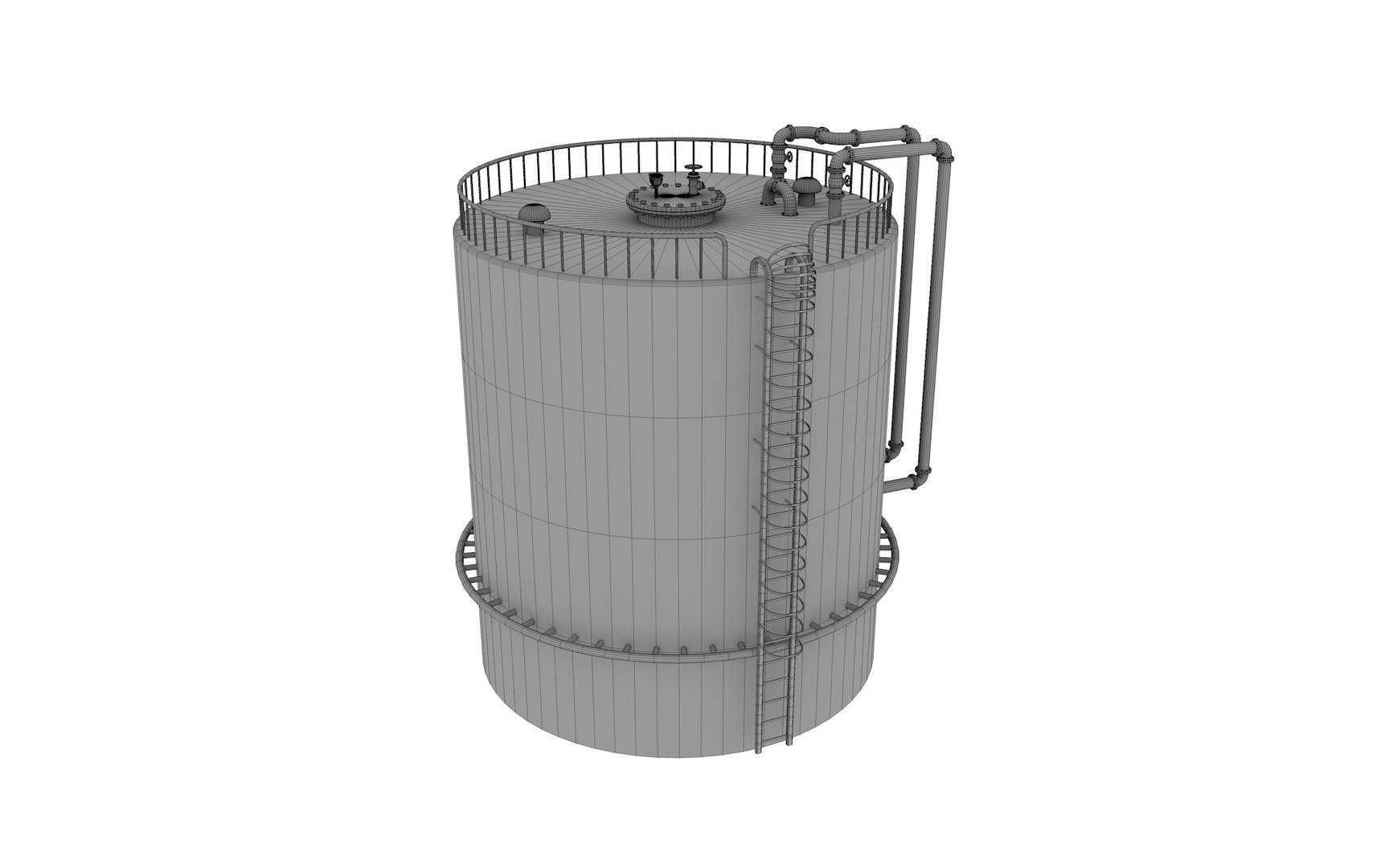 Industrial Oil Tank 2 3D Model - TurboSquid 1760214