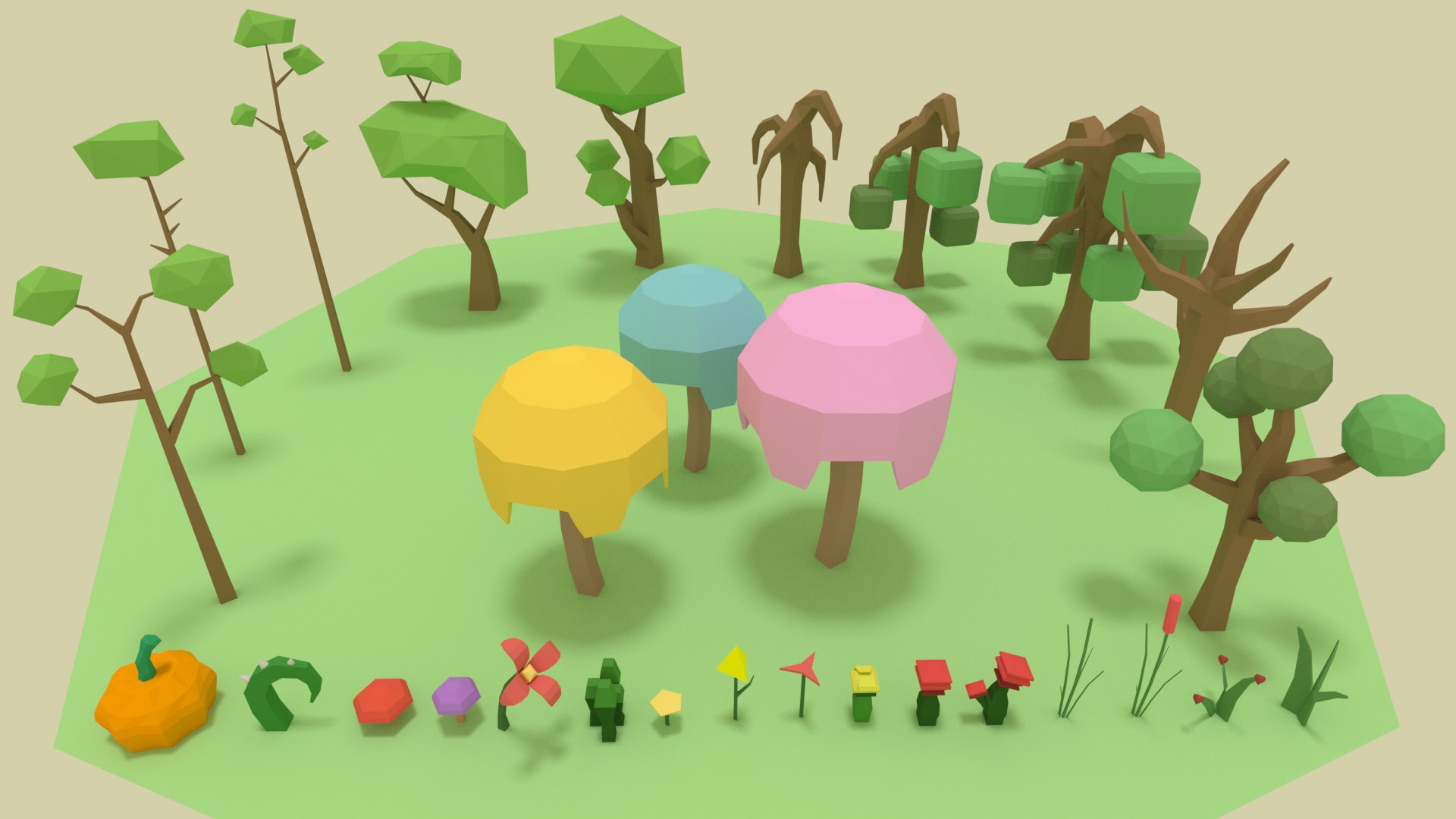 3D Forest Pack Games Trees - TurboSquid 1216263