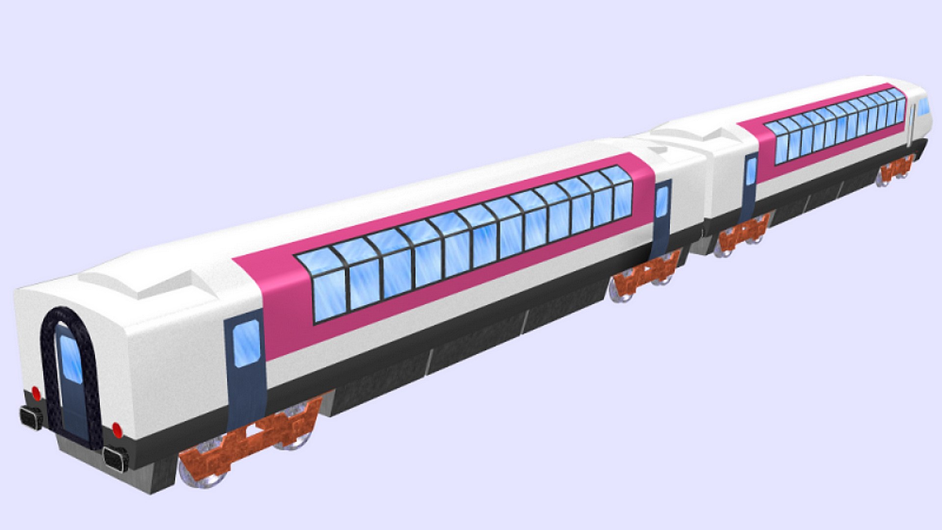North Rainbow Express Passenger Train Model - TurboSquid 1708098