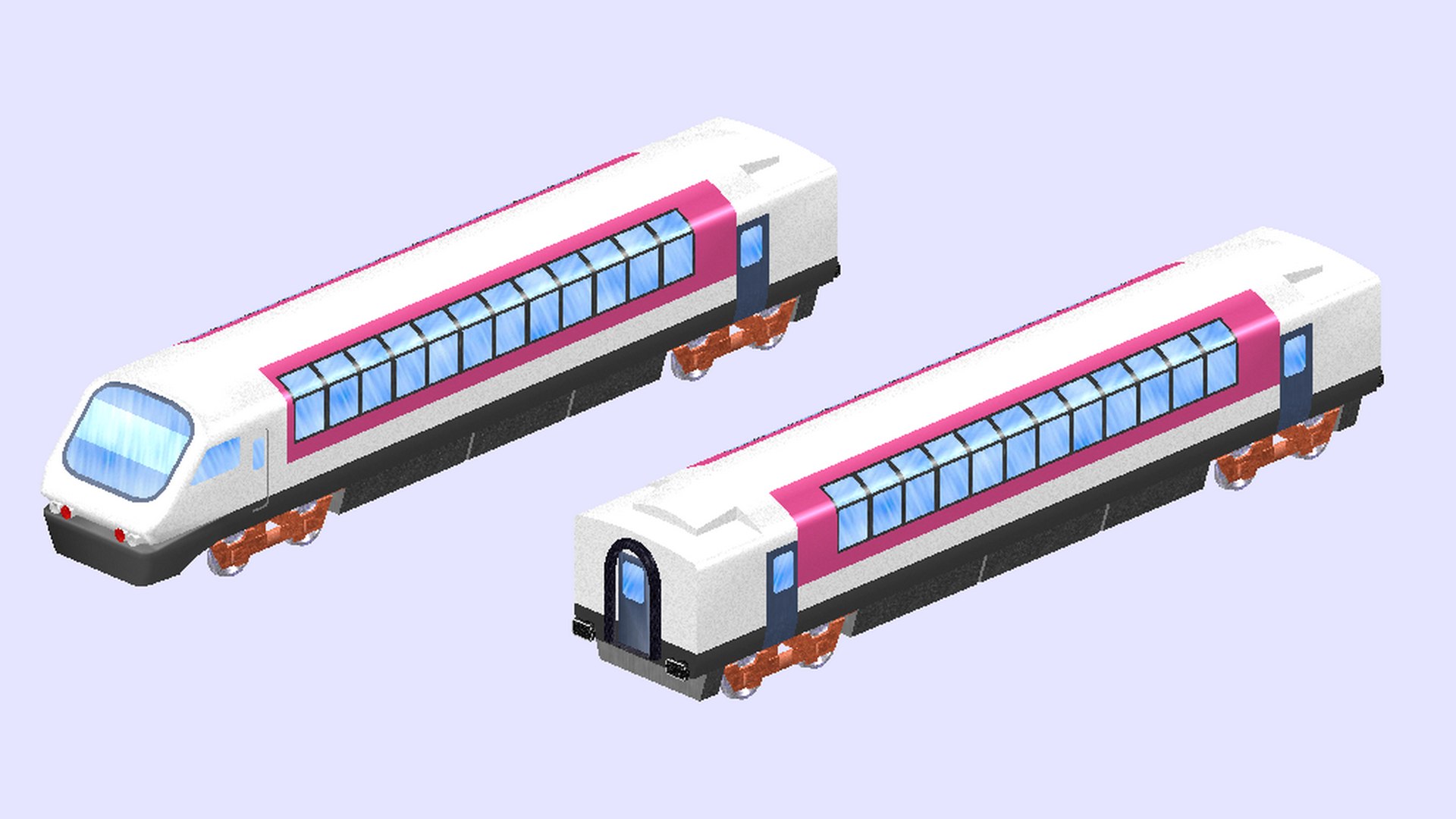 North Rainbow Express Passenger Train Model - TurboSquid 1708098