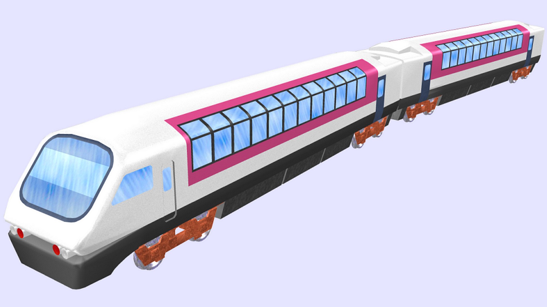 North Rainbow Express Passenger Train Model - TurboSquid 1708098