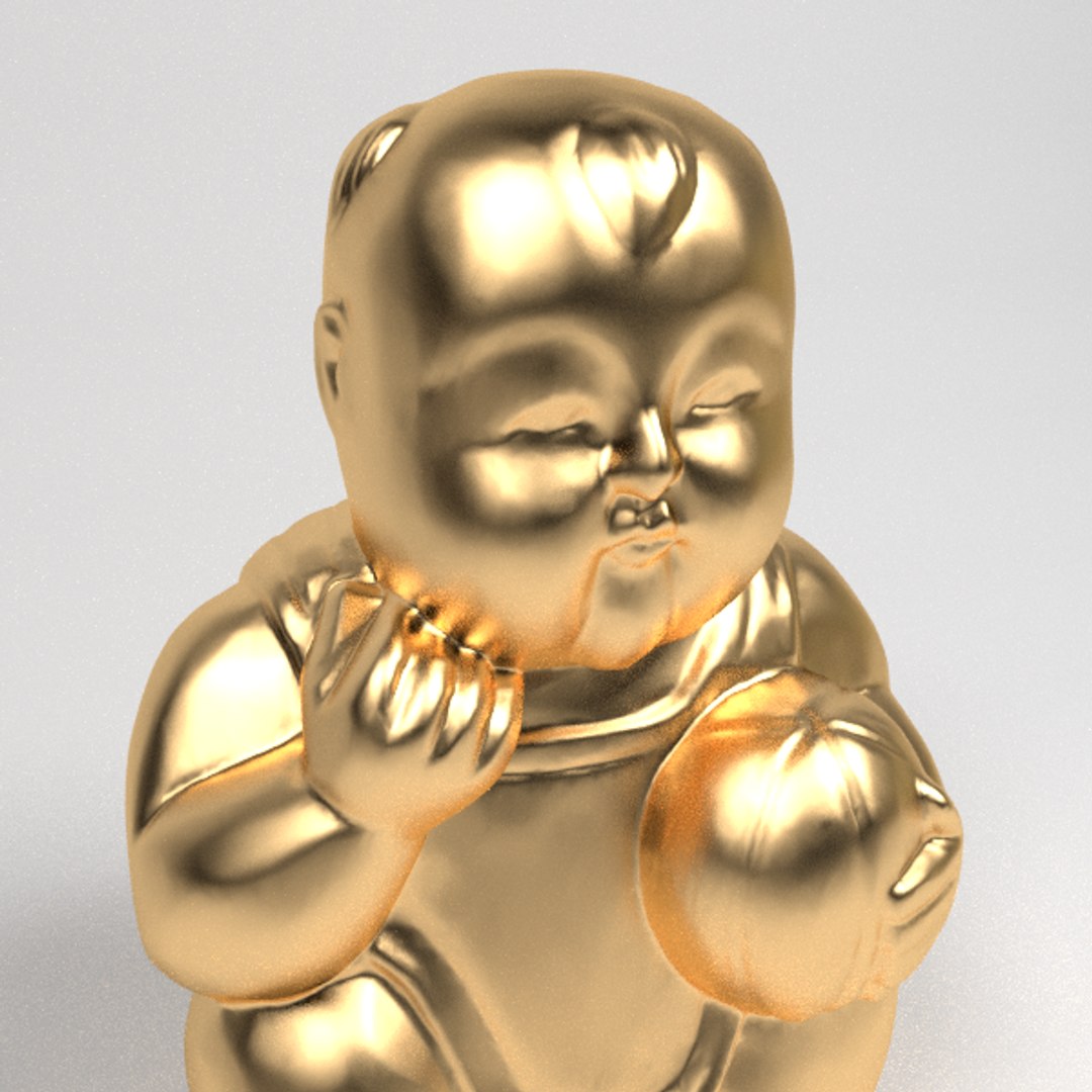 maya golden statuette child