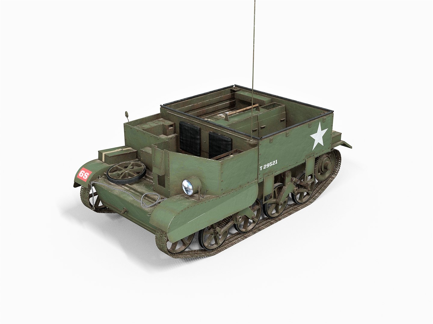 3D Universal Carrier Tank Low-poly 3D Model Model - TurboSquid 2354776