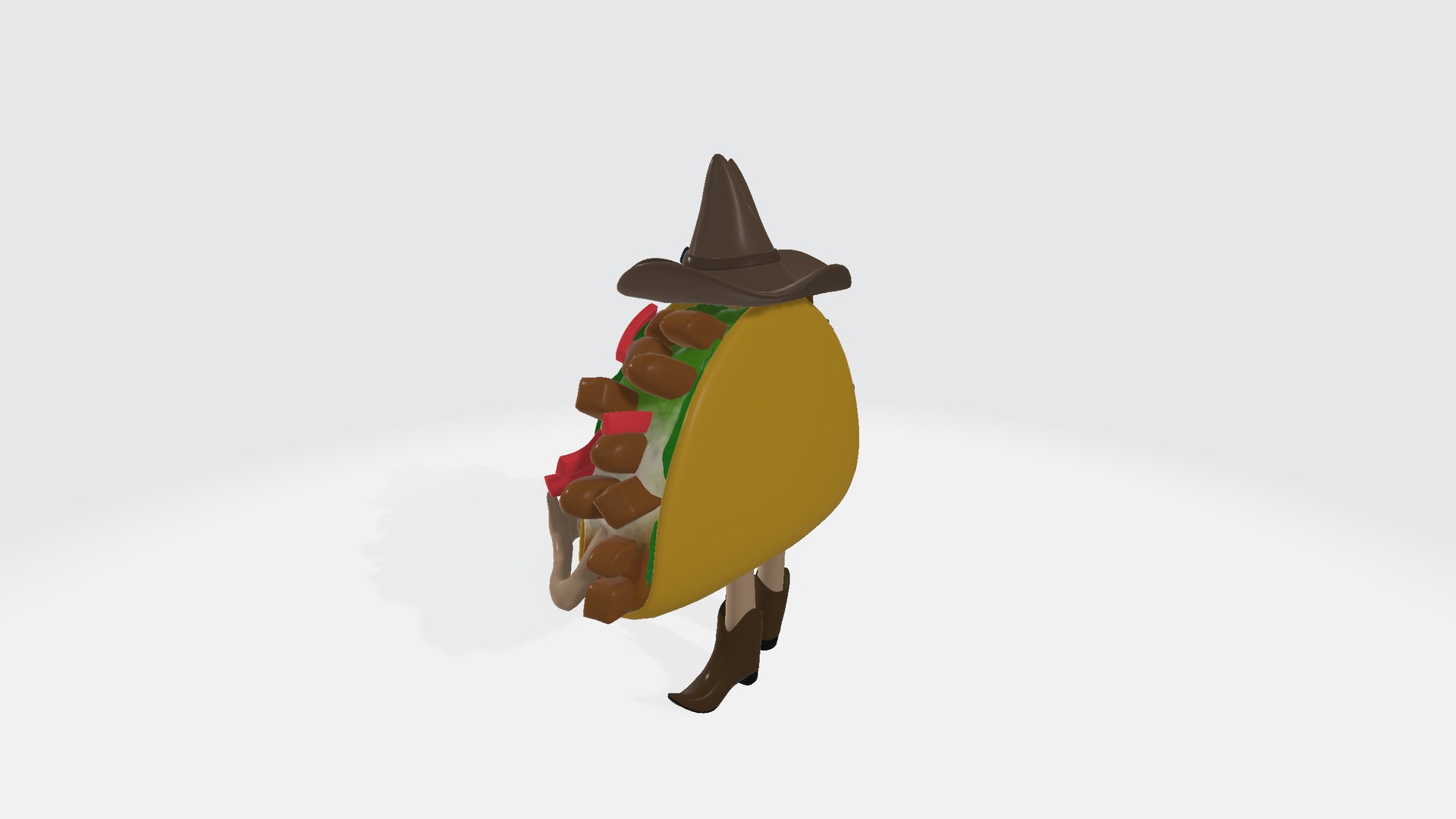 3D Winking Taco - TurboSquid 2372724