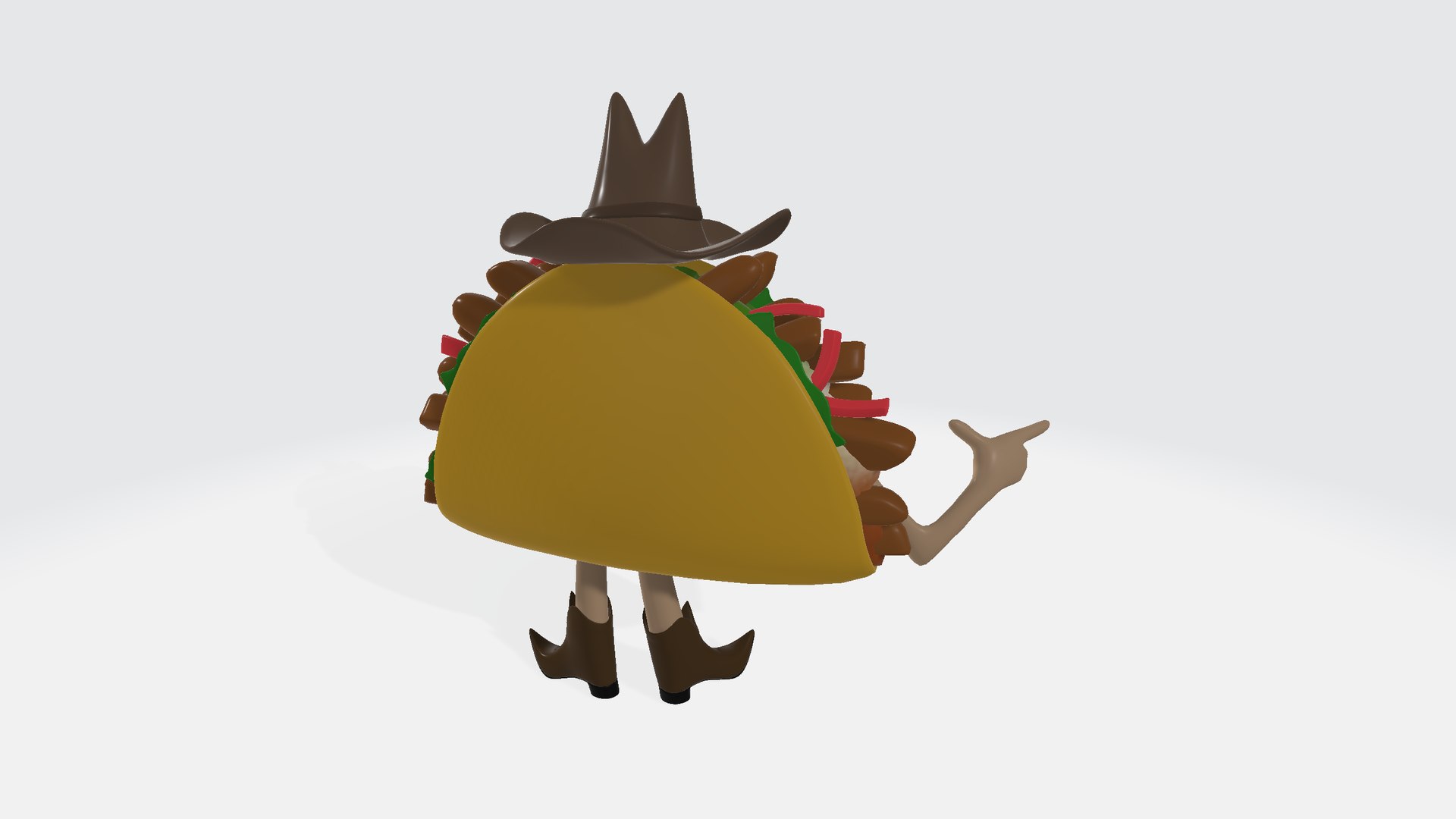 3D Winking Taco - TurboSquid 2372724