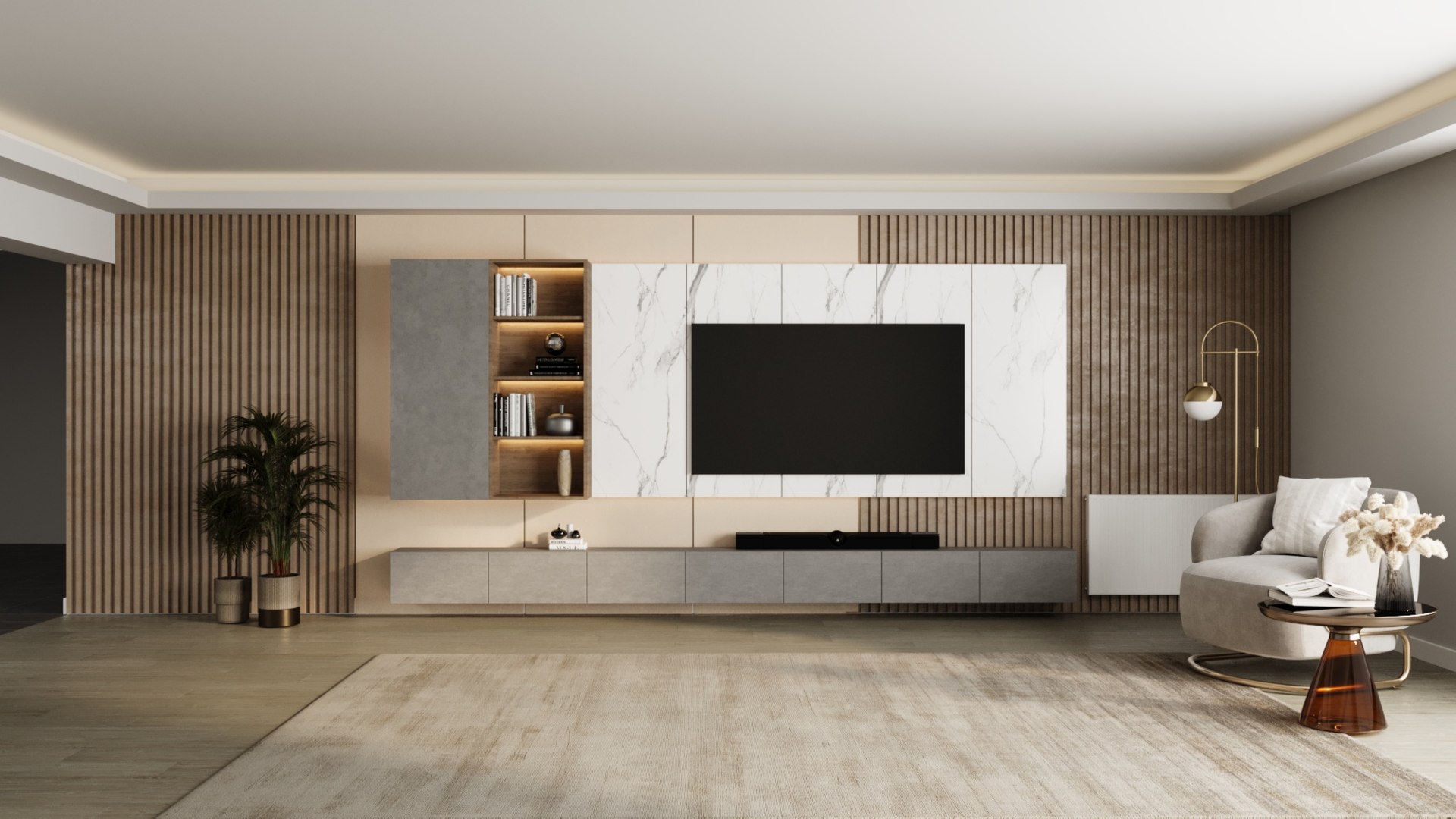 Tv Wall Unit Model - TurboSquid 2260353