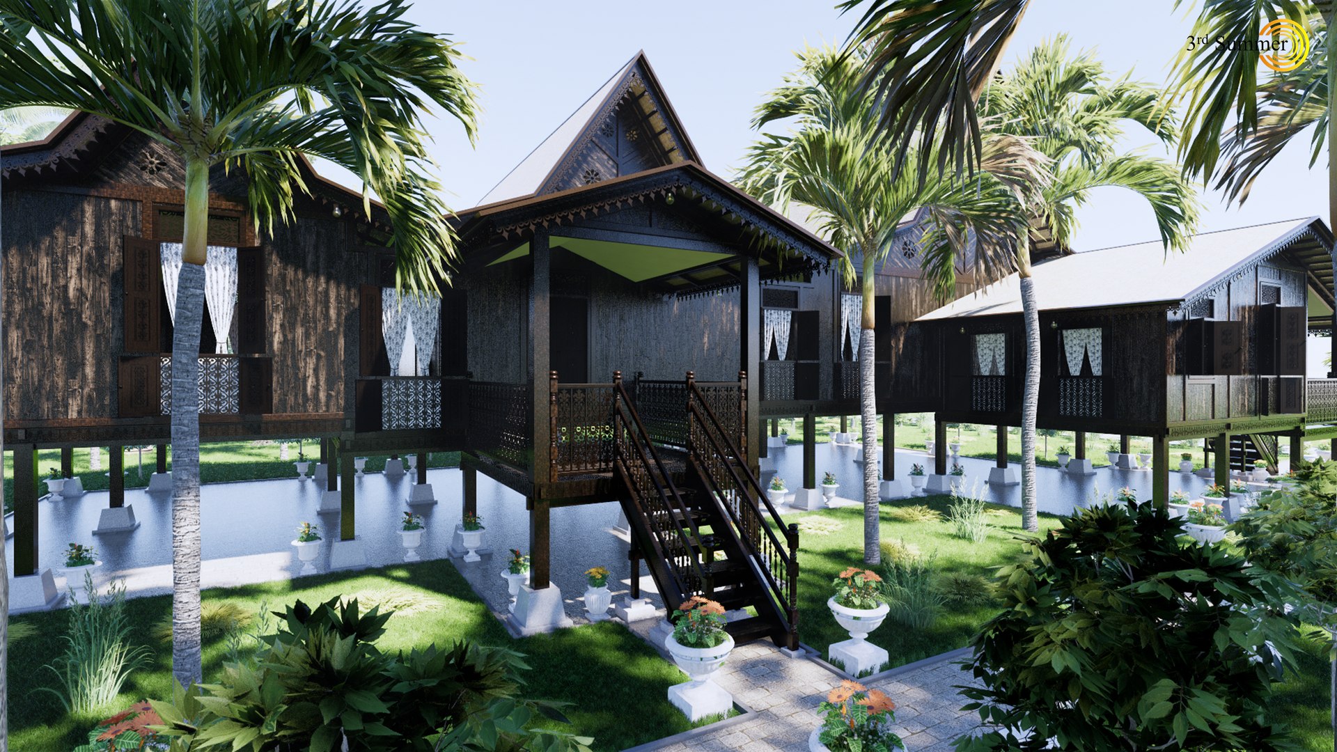 3D Selangor Traditional House Of Malaysia Model - TurboSquid 2370493
