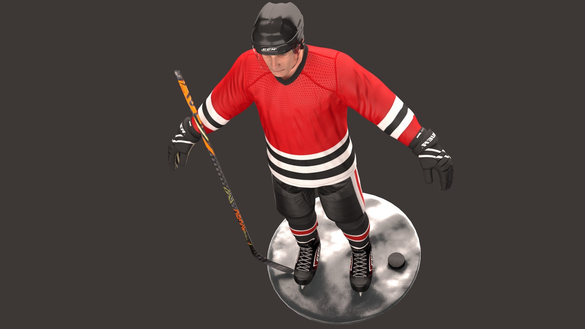 3D Rigged Pbr Hockey Player Model - TurboSquid 1569704