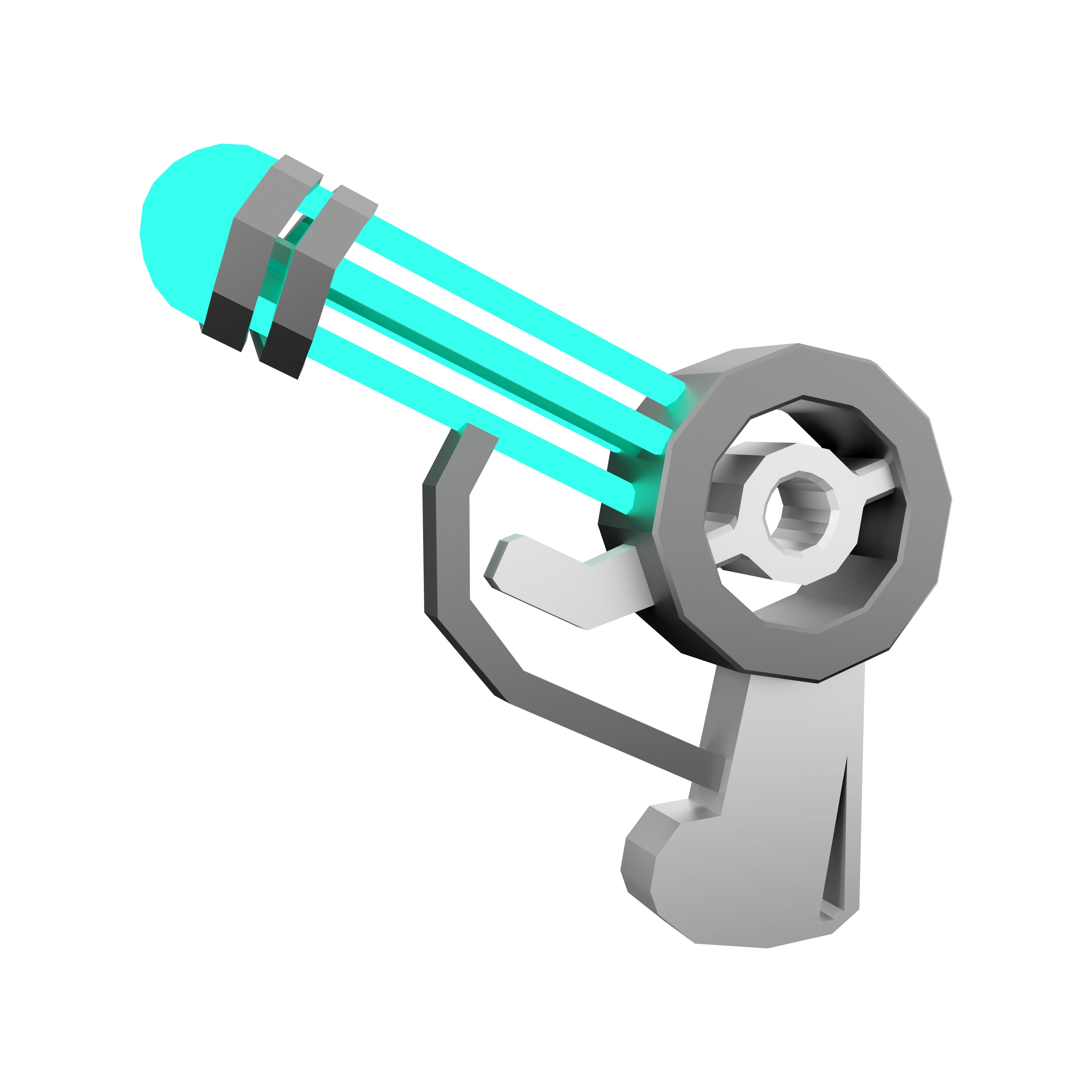 3D 3d game pistol low poly icon model - TurboSquid 2046407
