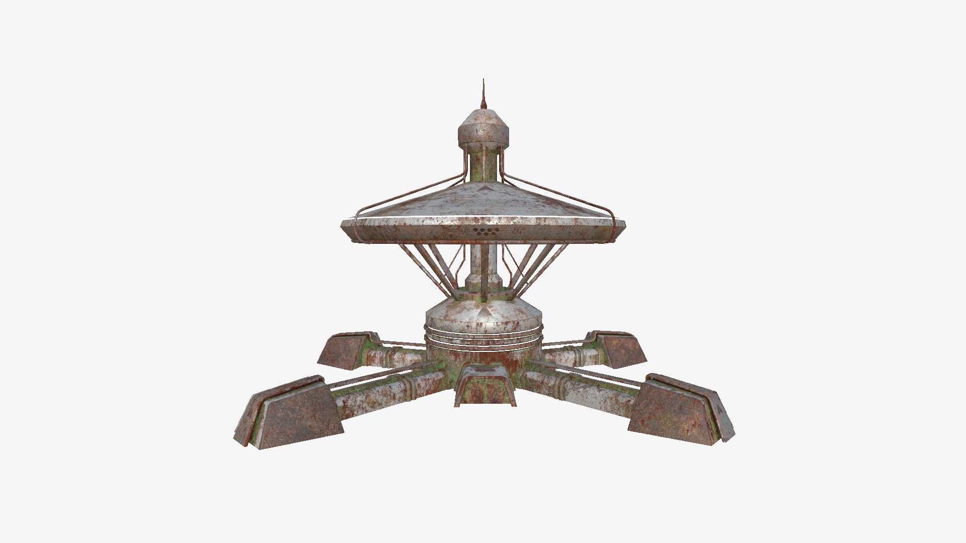 3D Model SciFi Facility C10 Abandoned - Sci Fi Exterior Design ...