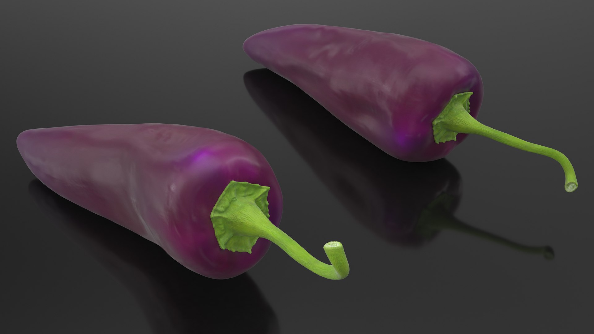 Purple Chili Pepper 3D Model - TurboSquid 1978884