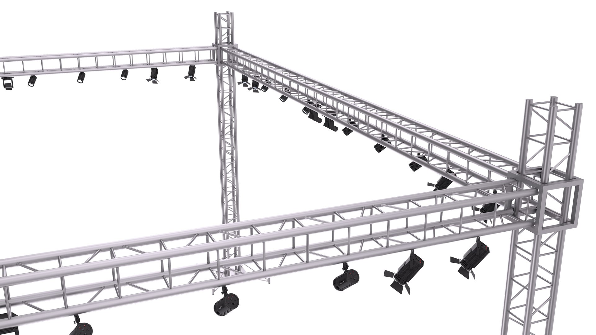 3D Model Stage Truss With Lights - TurboSquid 1931548