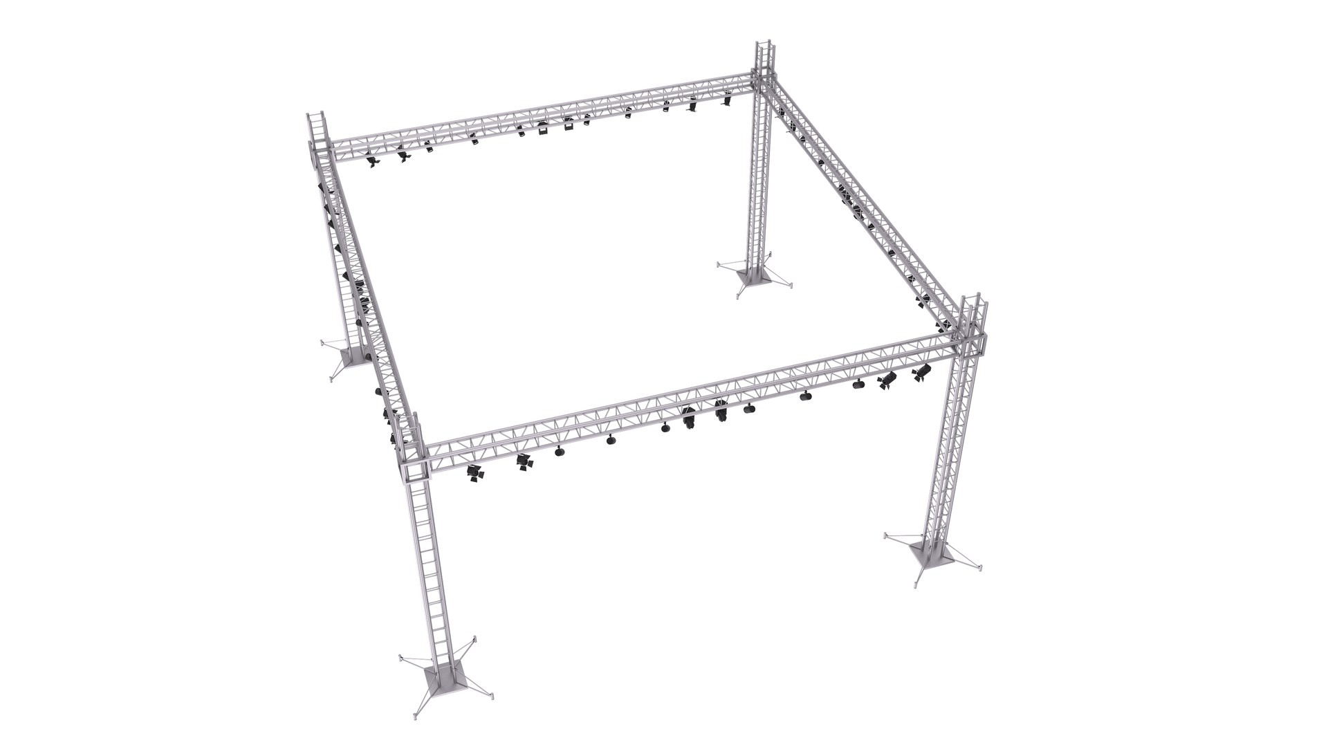 3D Model Stage Truss With Lights - TurboSquid 1931548