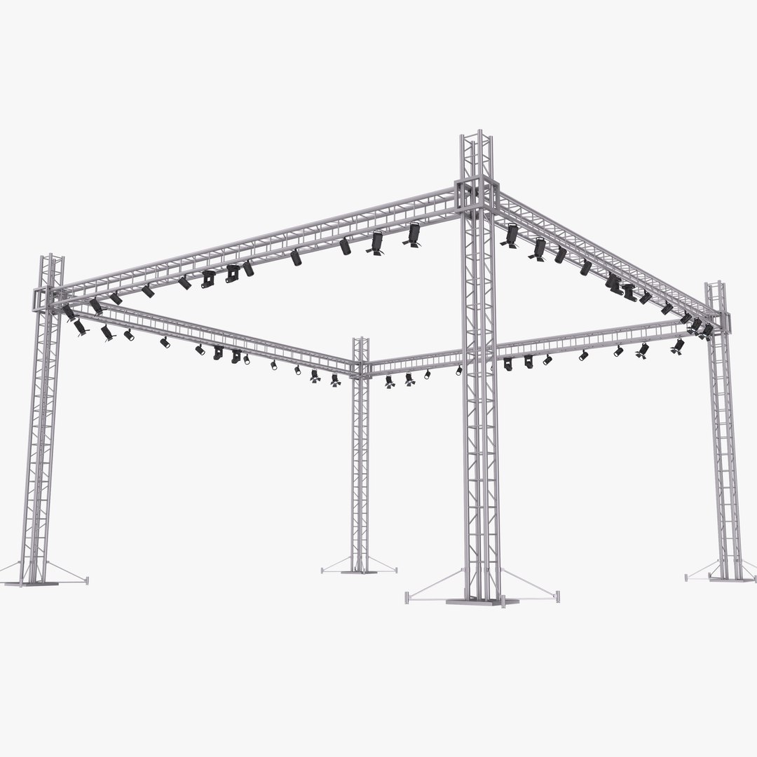 3D model Stage Truss With Lights - TurboSquid 1931548