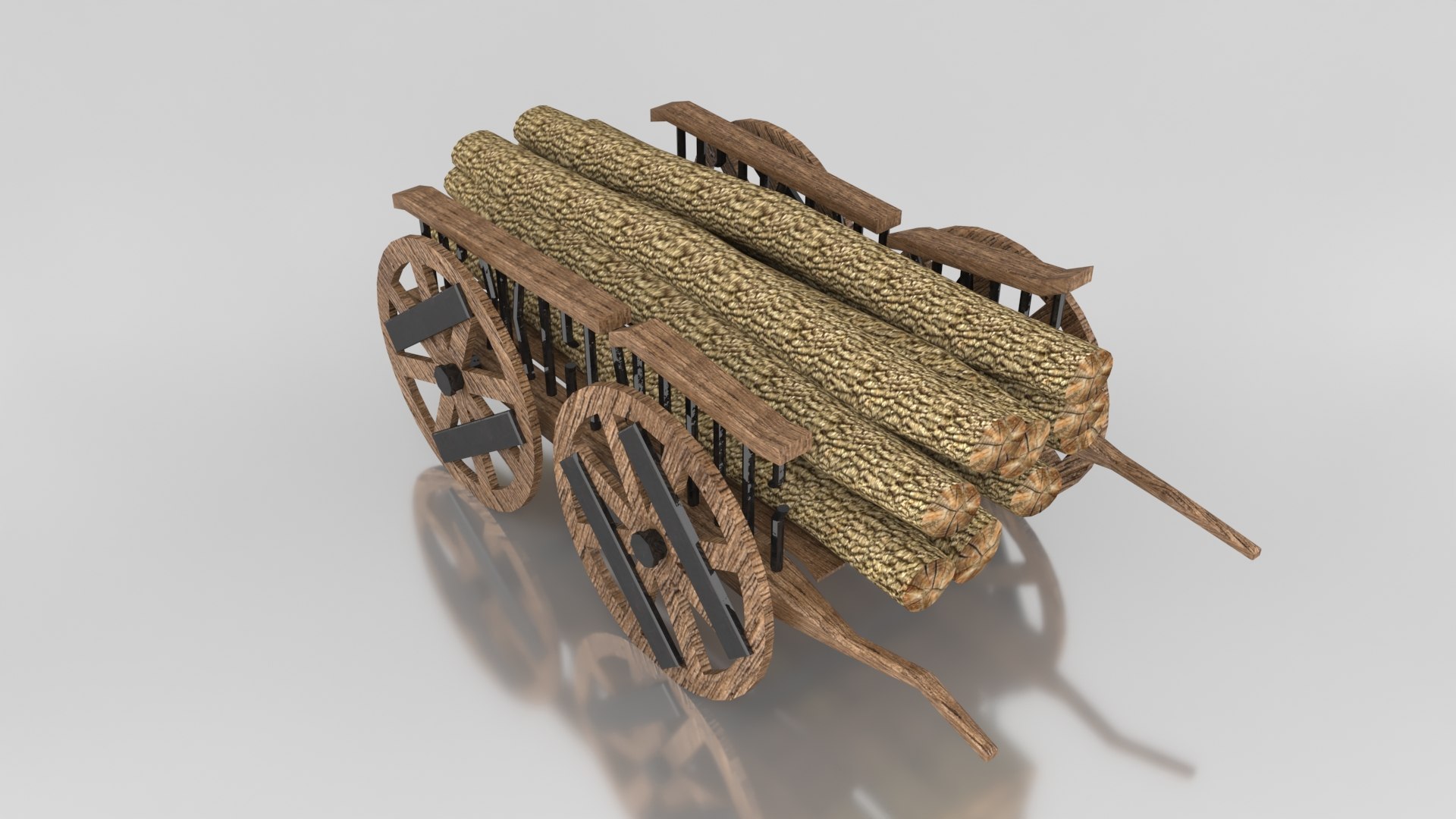 Medieval Horse Cart Model - TurboSquid 1794457