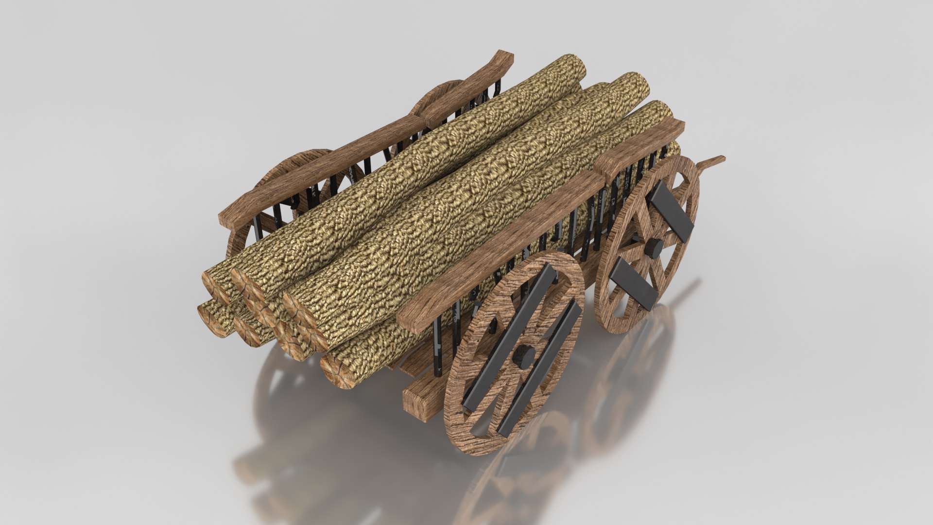 Medieval Horse Cart Model - TurboSquid 1794457