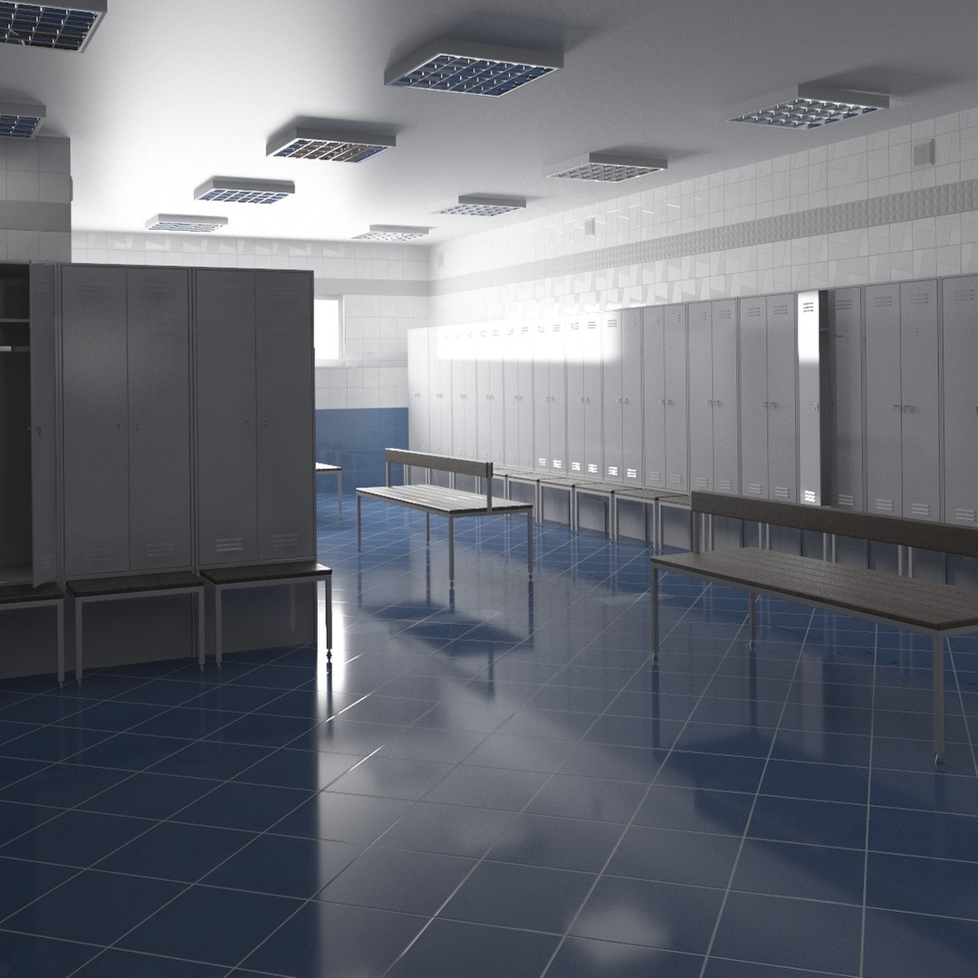 3D Locker Room 1 Model - TurboSquid 2014468