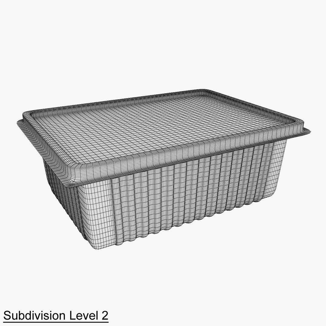 Plastic container 1 model - TurboSquid 1382412