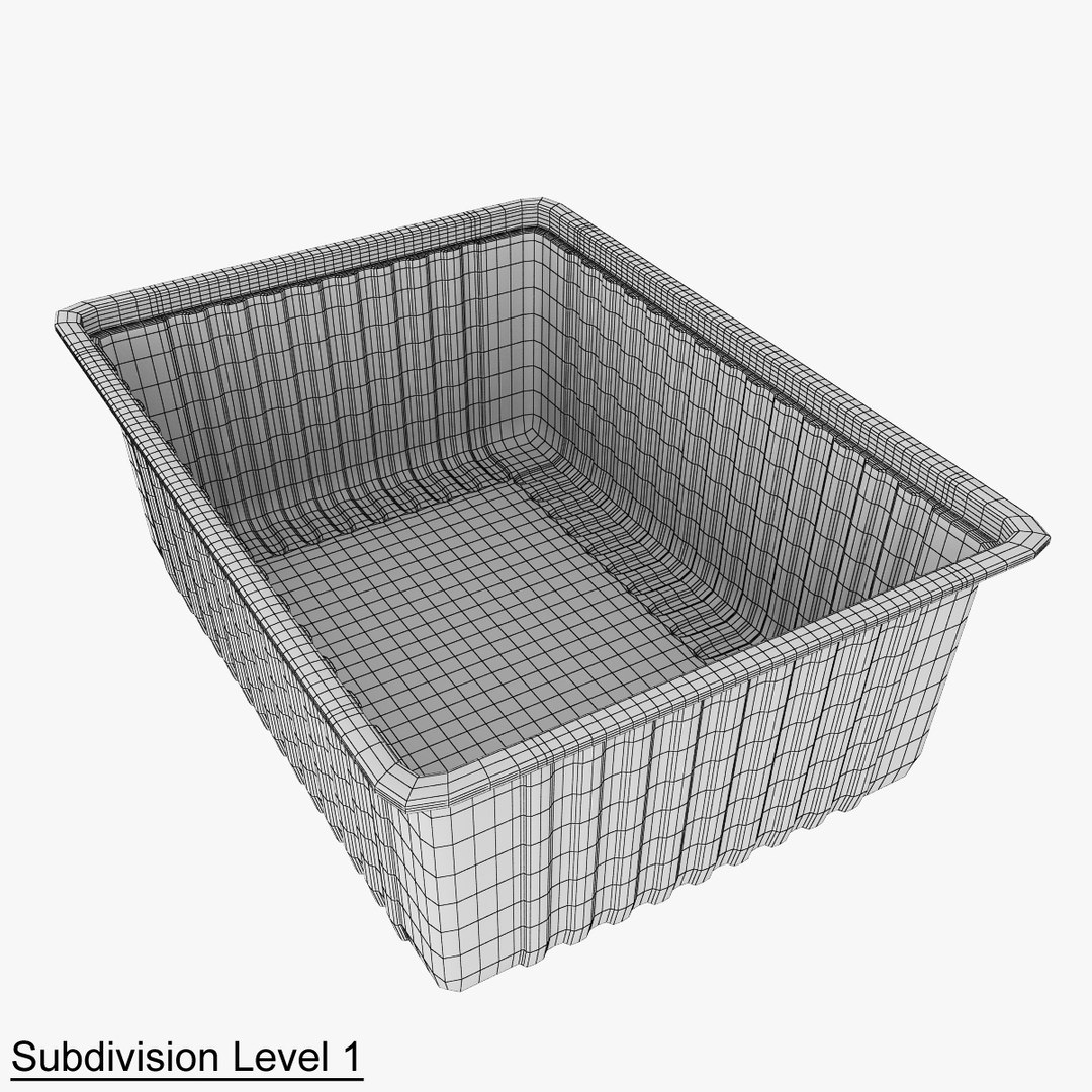 Plastic container 1 model - TurboSquid 1382412