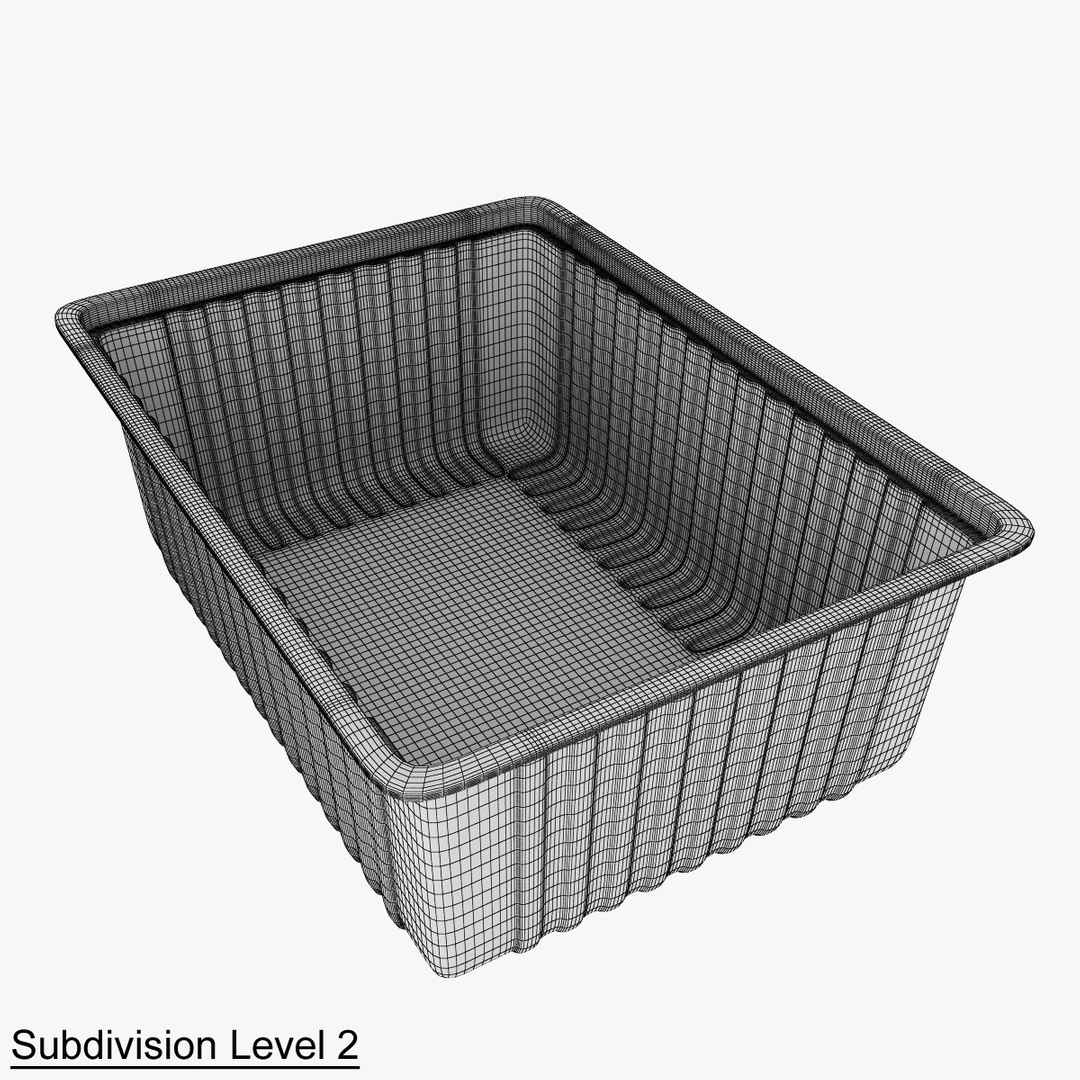 Plastic container 1 model - TurboSquid 1382412