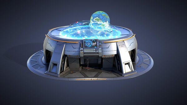Sci-fi Holographic Table PBR 3D model - TurboSquid 1825825