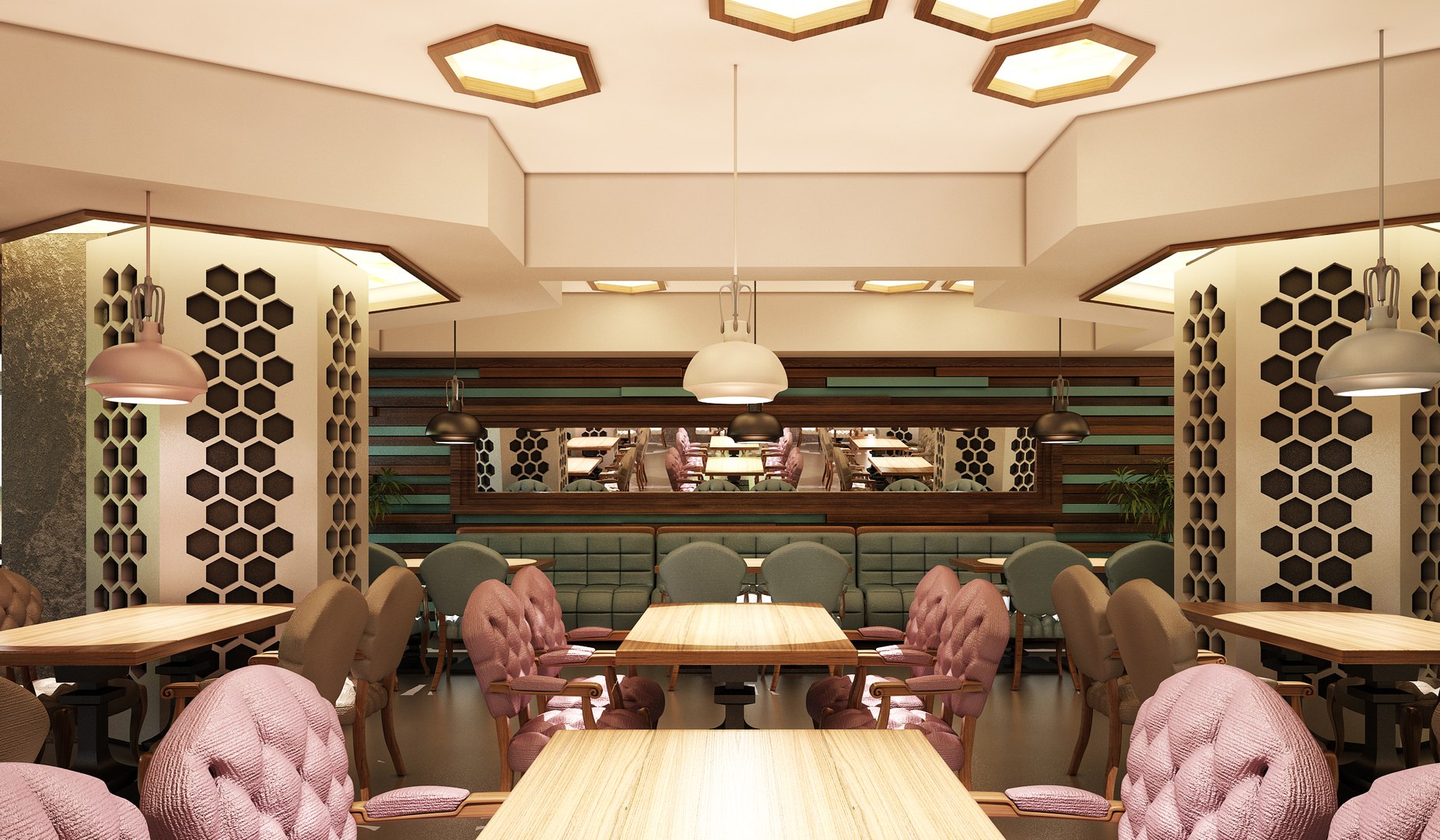 Cafe Interior 3d Model