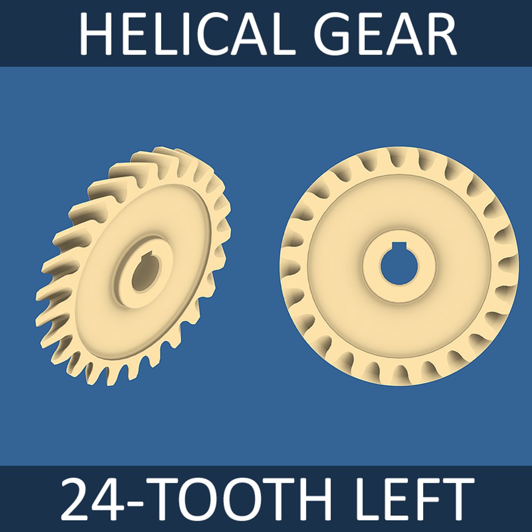 3d 3ds Helical Gear