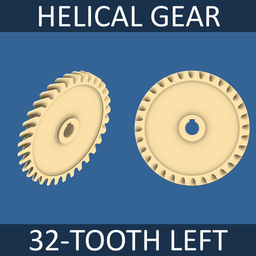 3d 3ds Helical Gear