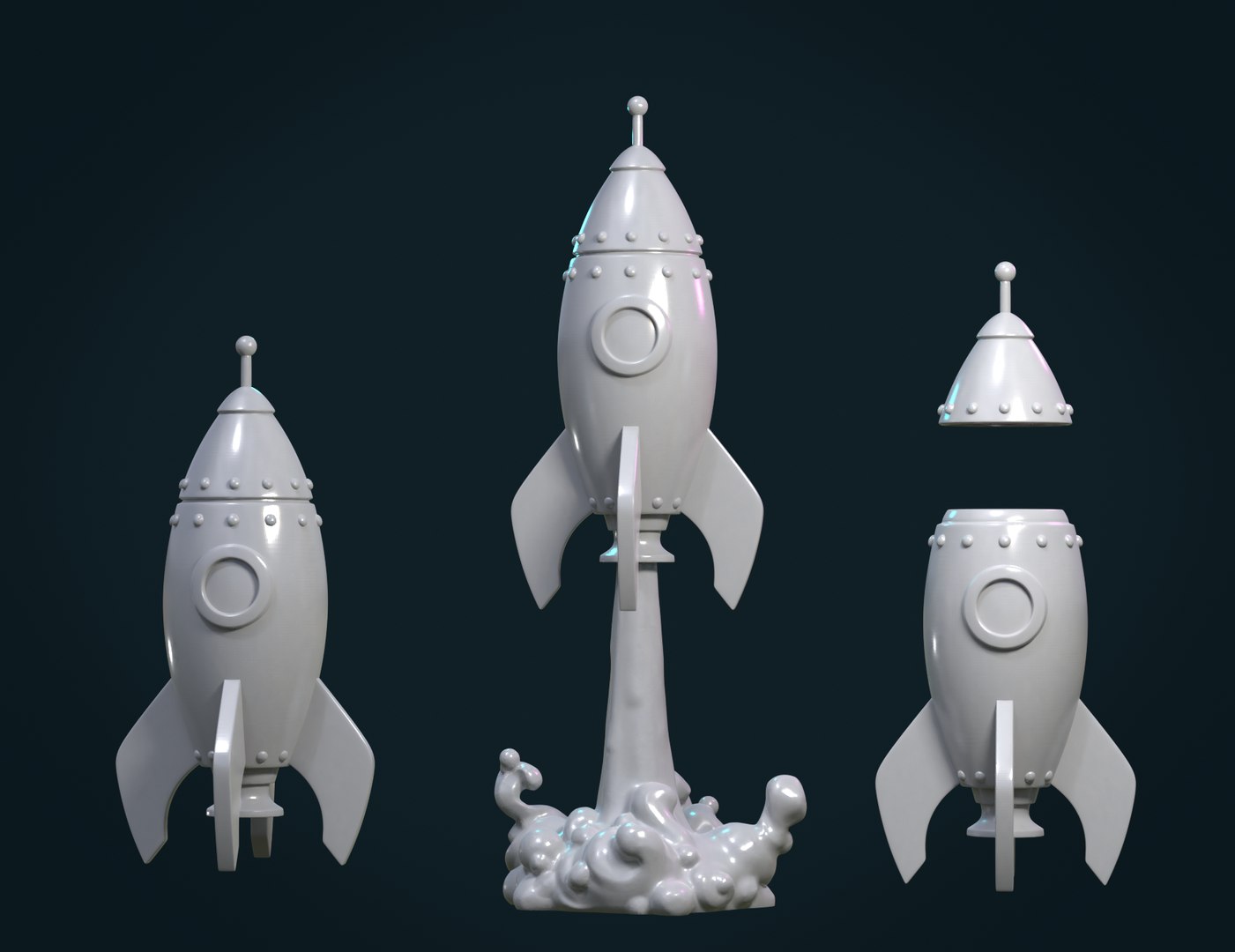 Rocket 3D Model - TurboSquid 1519998