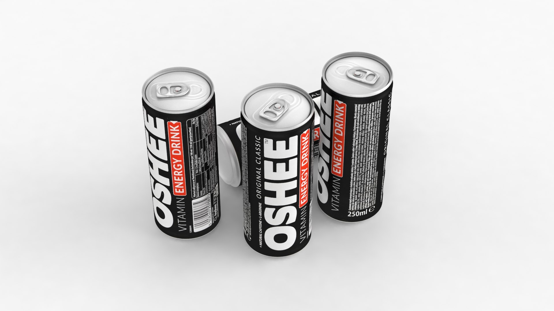 Beverage Can Oshee Energy Drink 250ml 2022 3D model - TurboSquid 1936014