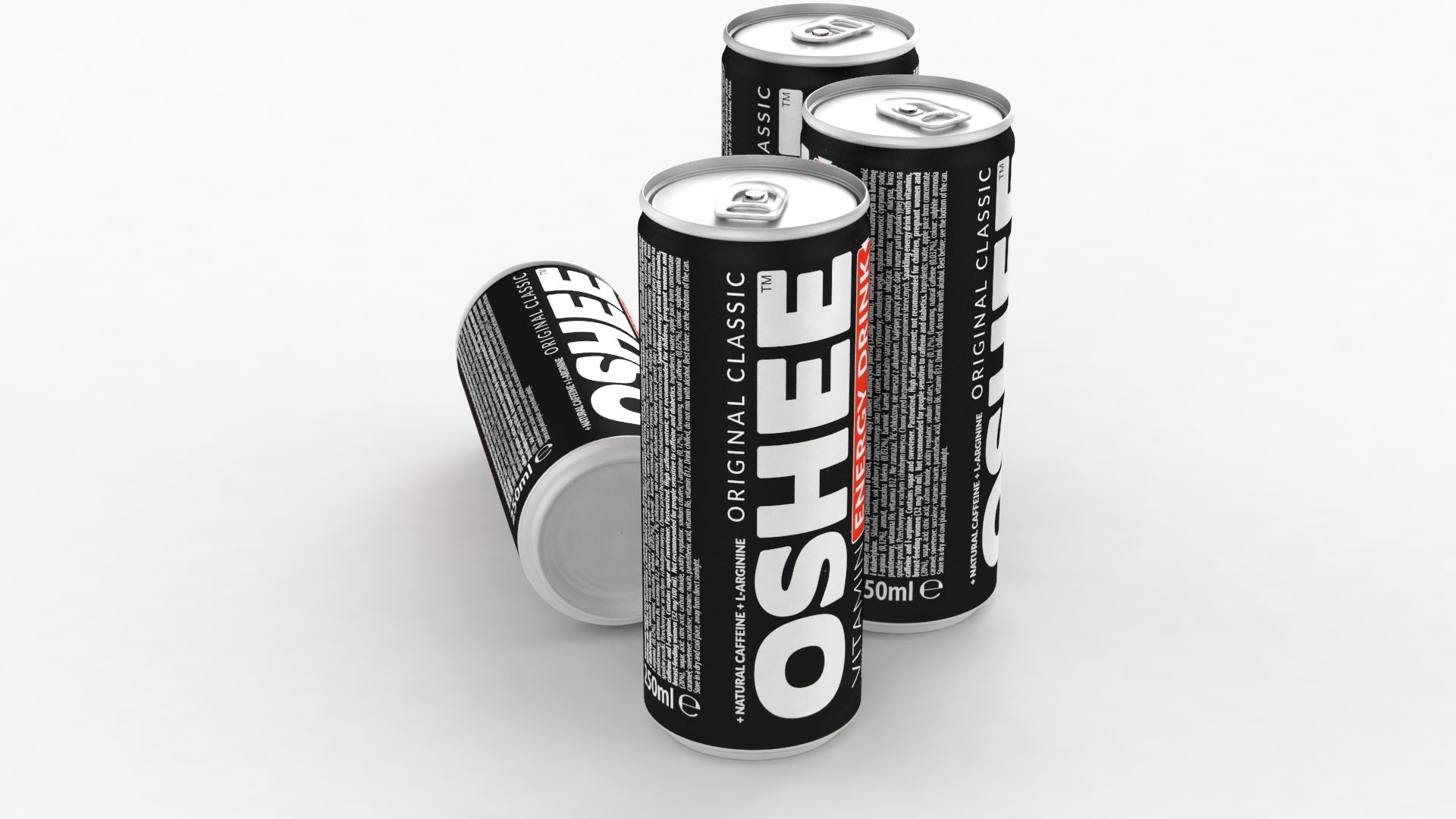 Beverage Can Oshee Energy Drink 250ml 2022 3D model - TurboSquid 1936014