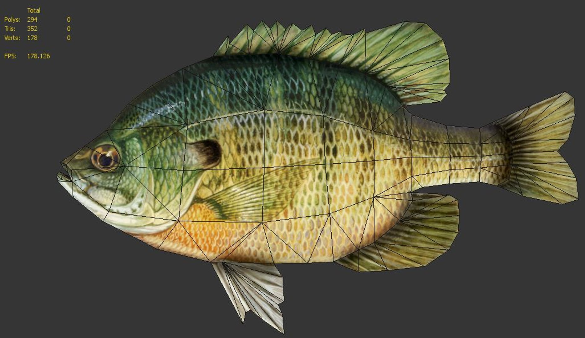 3D Bluegill - TurboSquid 1419568