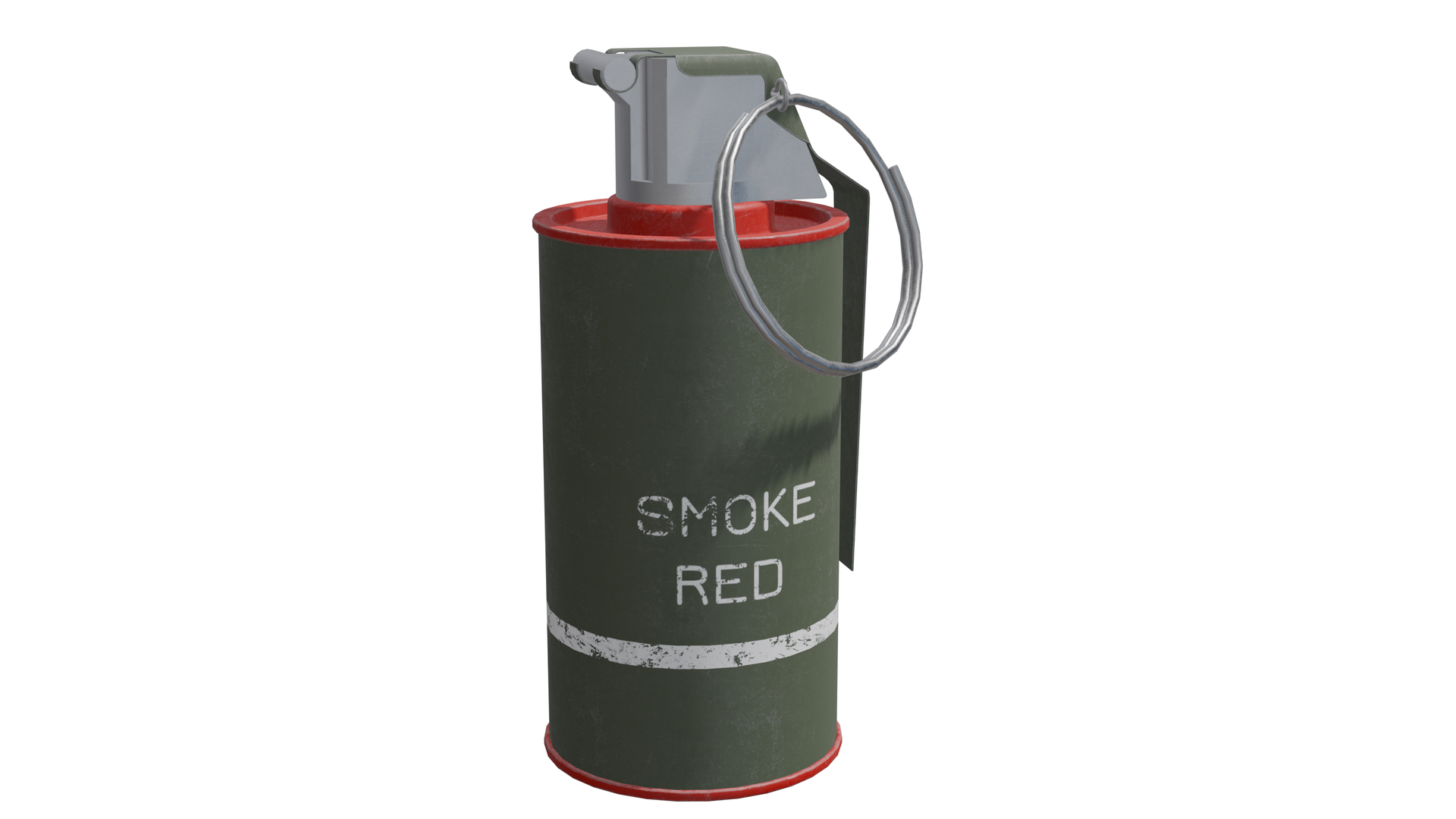 Smoke Grenade - Low Poly Game Ready Model - TurboSquid 2390215