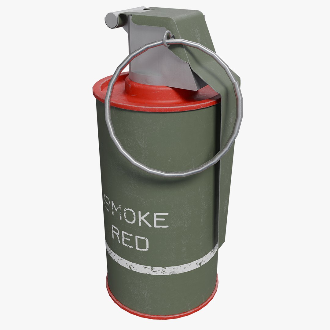 Smoke Grenade - Low Poly Game Ready Model - TurboSquid 2390215